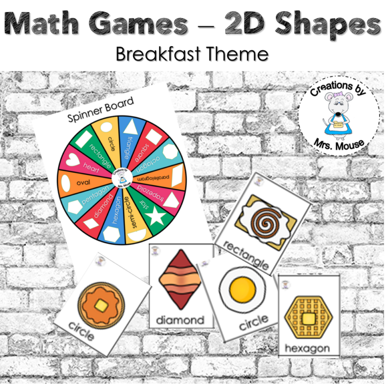Math Games - 2D Shapes - Breakfast Shapes | Made By Teachers