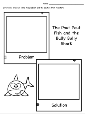 The Pout Pout Fish and the Bully Bully Shark Book Companion - Made By ...
