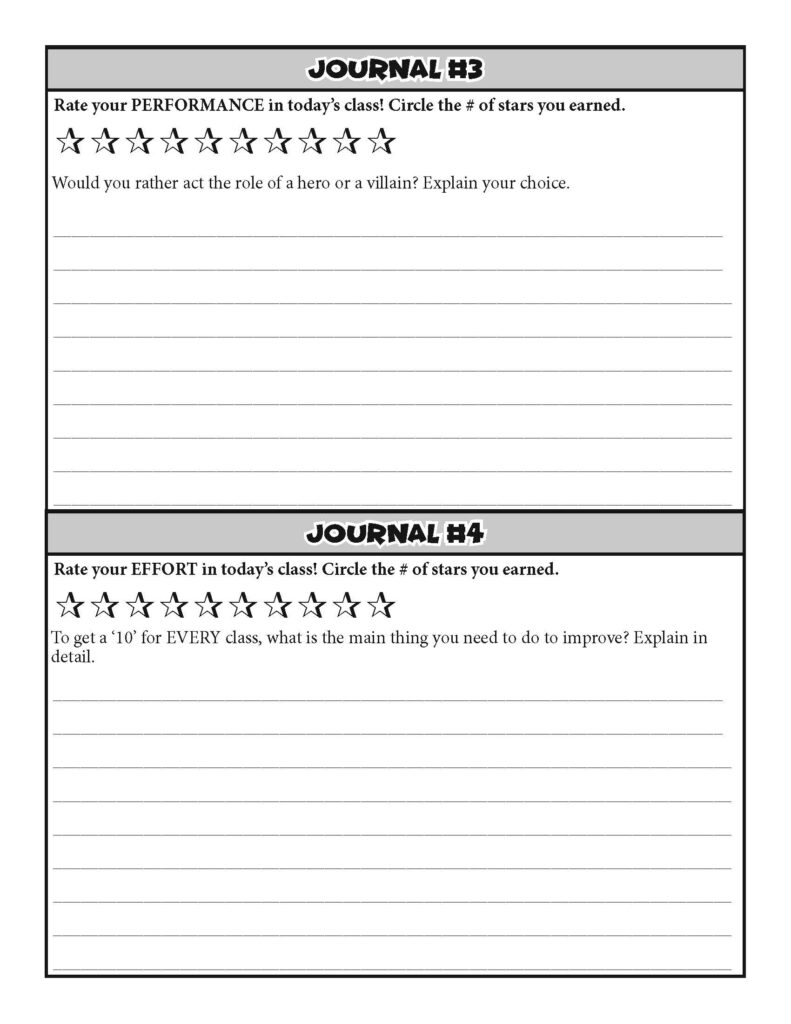 DRAMA JOURNAL: 50 Reflective Prompts | Made By Teachers