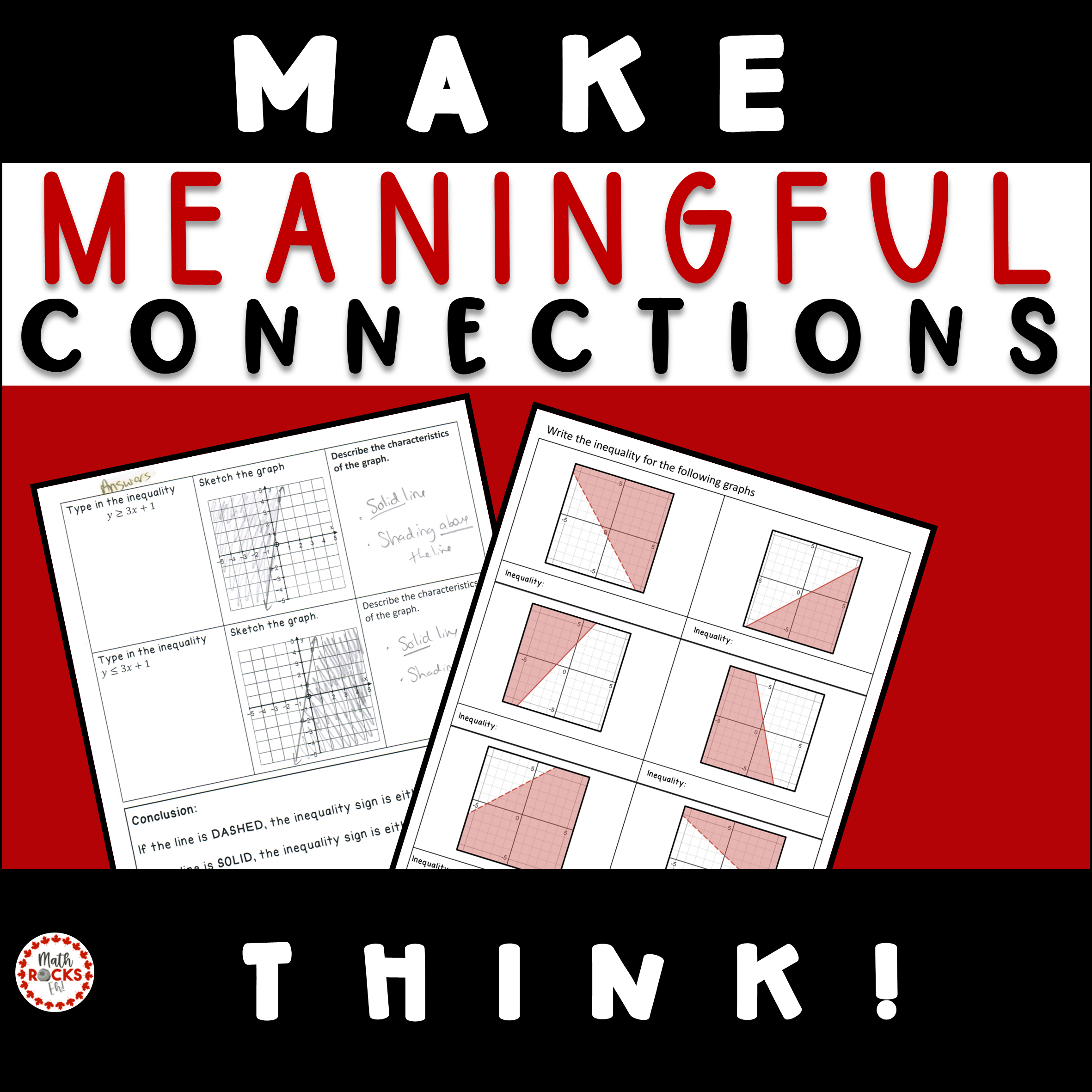 Linear Inequalities By Graphing Investigation Printable Activity ...