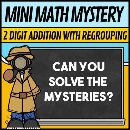 Summer 2 Digit Addition with Regrouping Mini Math Mystery Back To ...