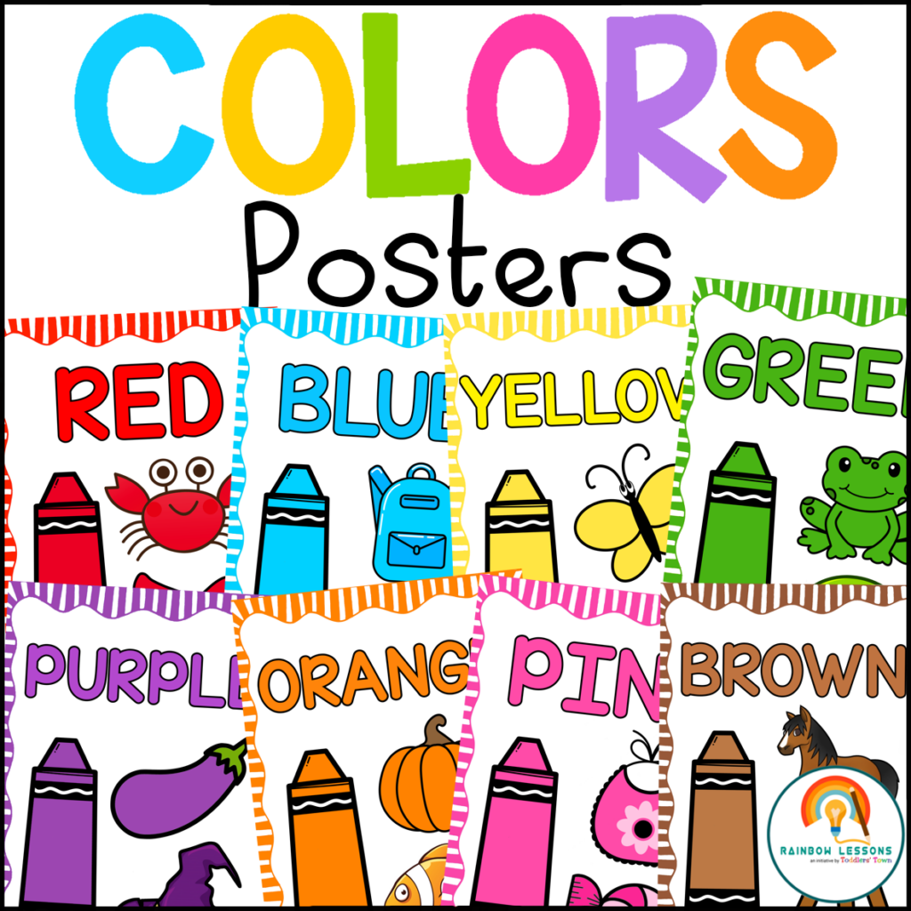 Colorful Classroom Decor | Color Posters | Color Word Posters | Colors ...