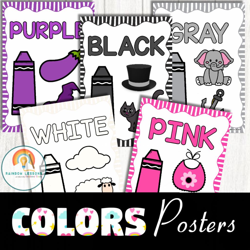 Colorful Classroom Decor | Color Posters | Color Word Posters | Colors ...