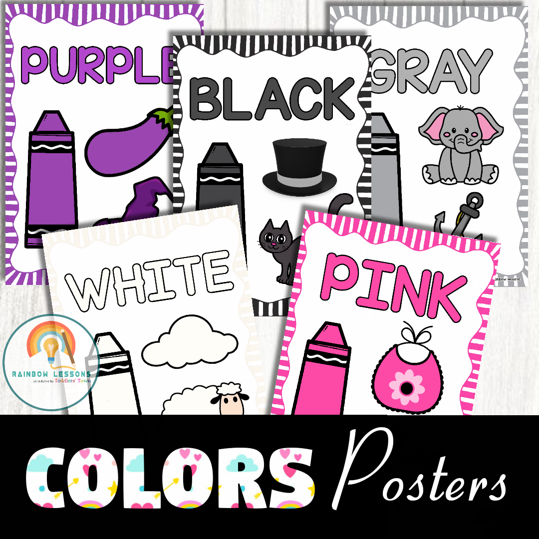 Colorful Classroom Decor | Color Posters | Color Word Posters | Colors ...