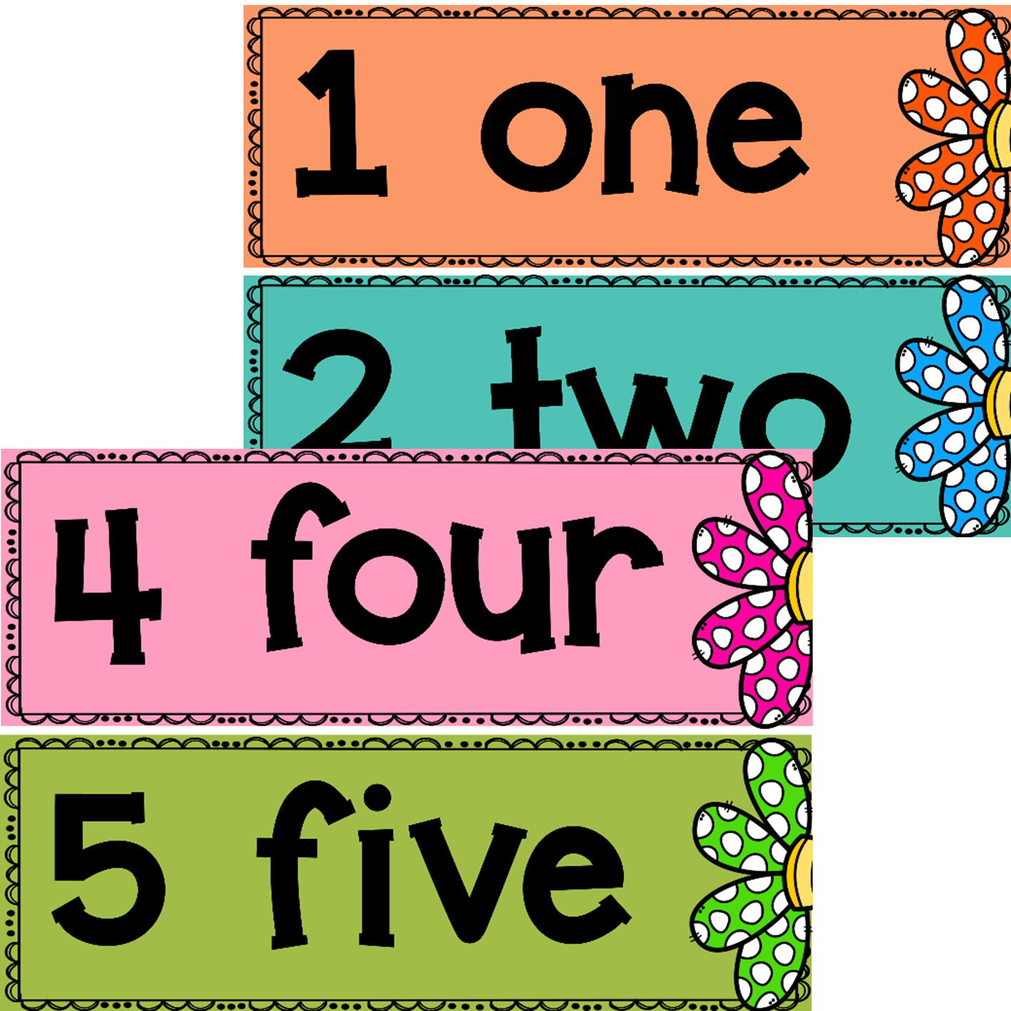 Numbers and Number Name Labels 1-20 - Made By Teachers