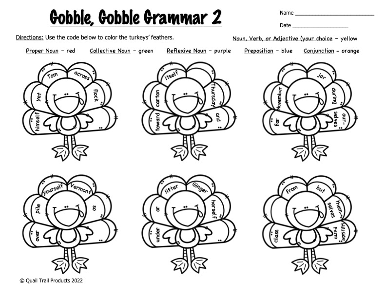 Thanksgiving ELA Worksheets and Learning Games - Made By Teachers