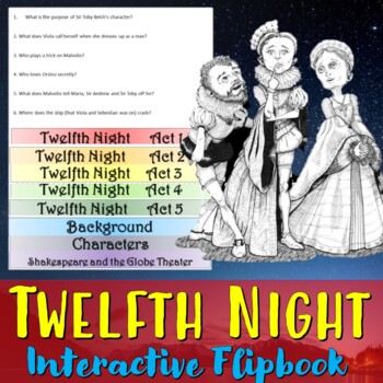 Twelfth Night Interactive Flipbook | Made By Teachers