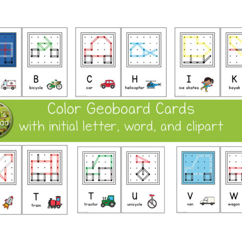 Transportation Geoboard Cards | Made By Teachers