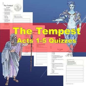 The Tempest Acts 1-5 Quizzes by Act | Made By Teachers