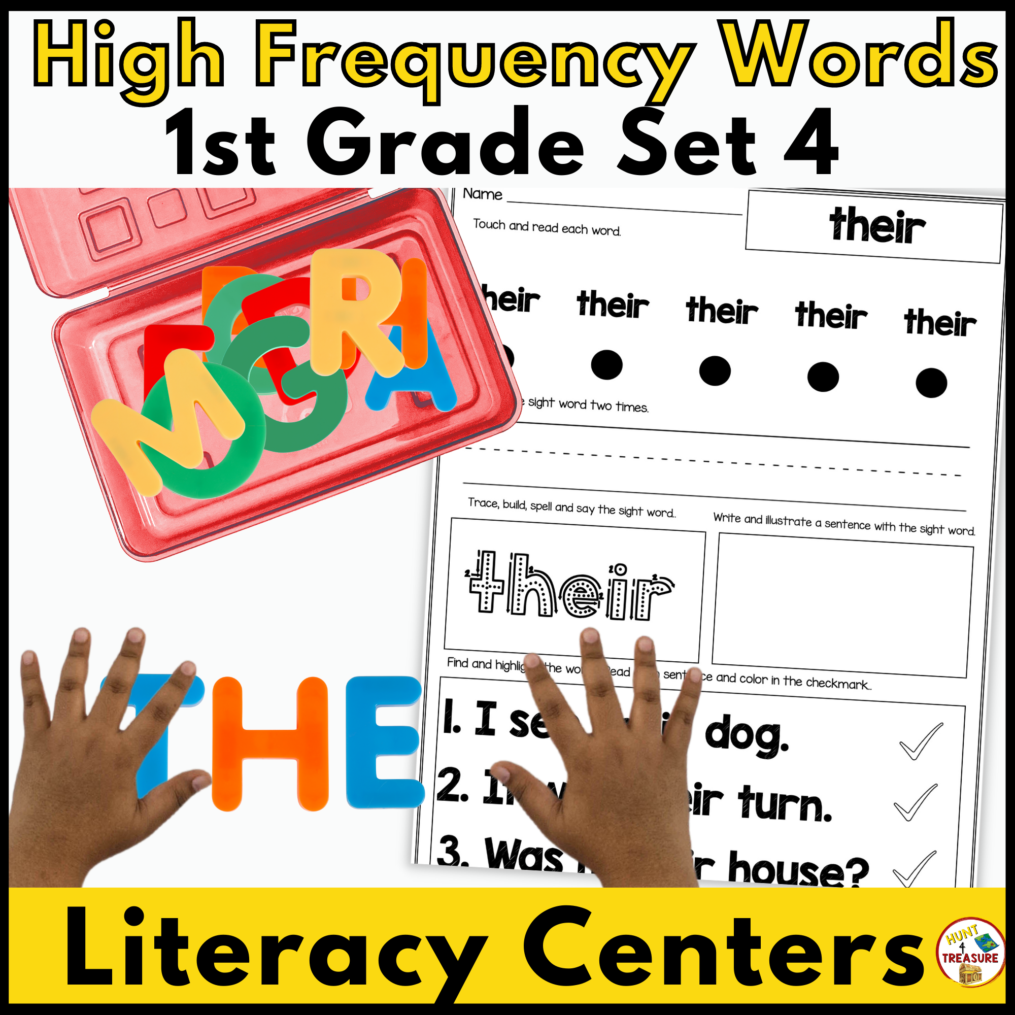 Benchmark Advance High Frequency Word Activities | 1st Grade Unit 4 ...