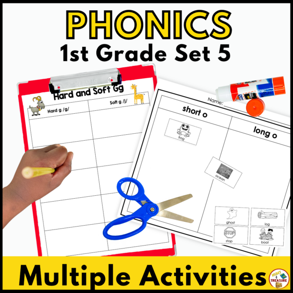 Benchmark Advance Phonics Anchor Charts & Activities | 1st Grade Unit 5 ...