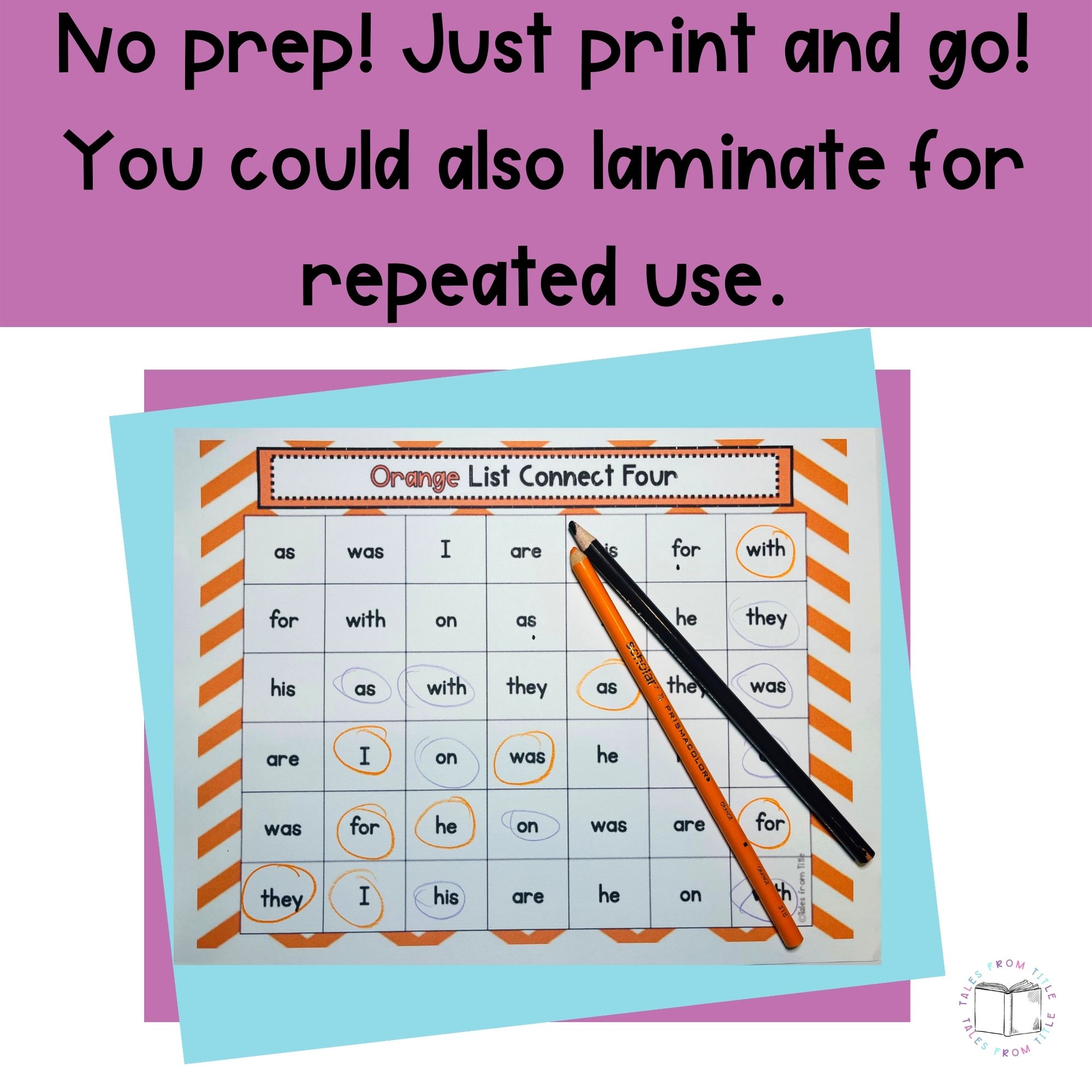 Fry's First 100 Sight Word Games: Connect Four Words 11 - 20 ...