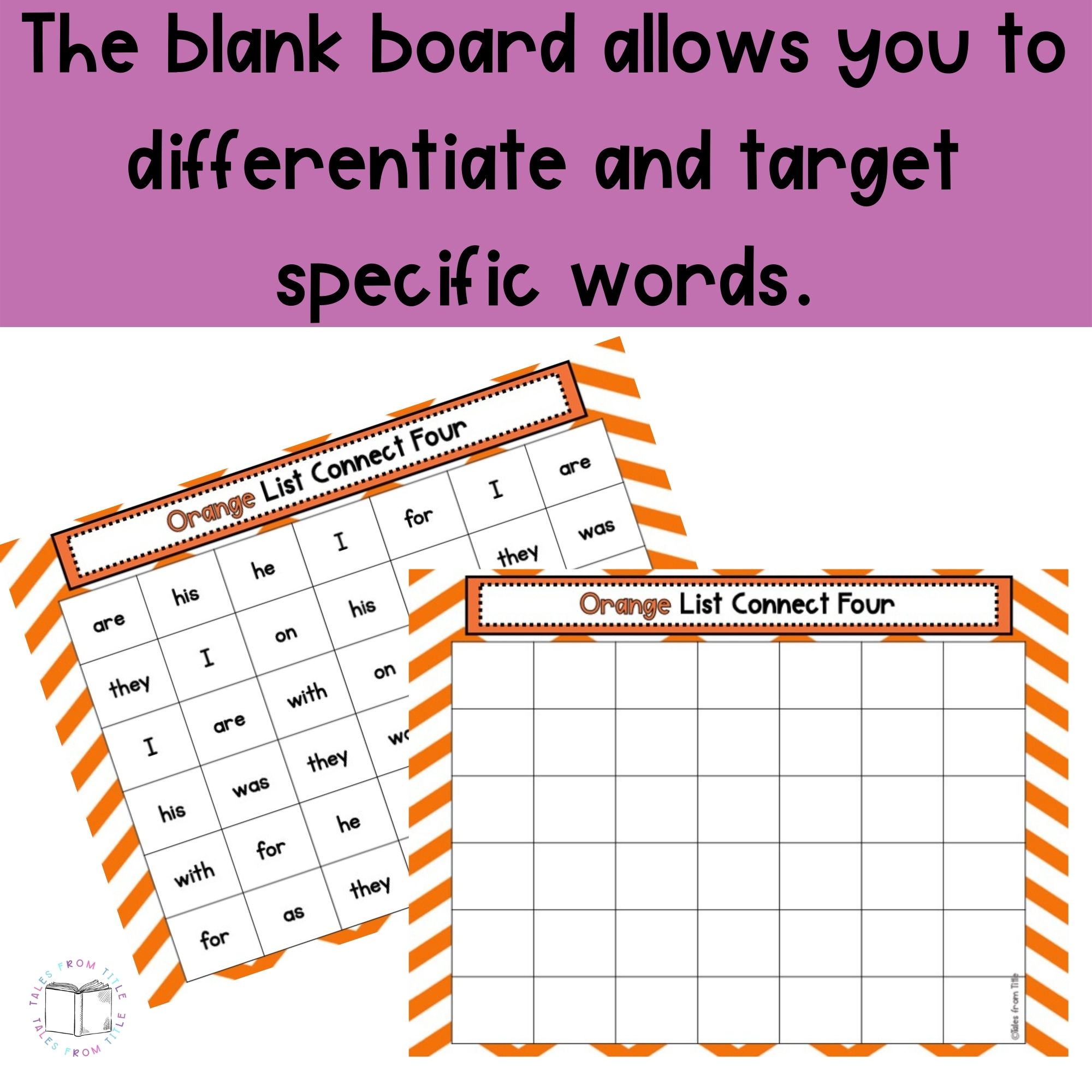 Fry's First 100 Sight Word Games: Connect Four Words 11 - 20 ...