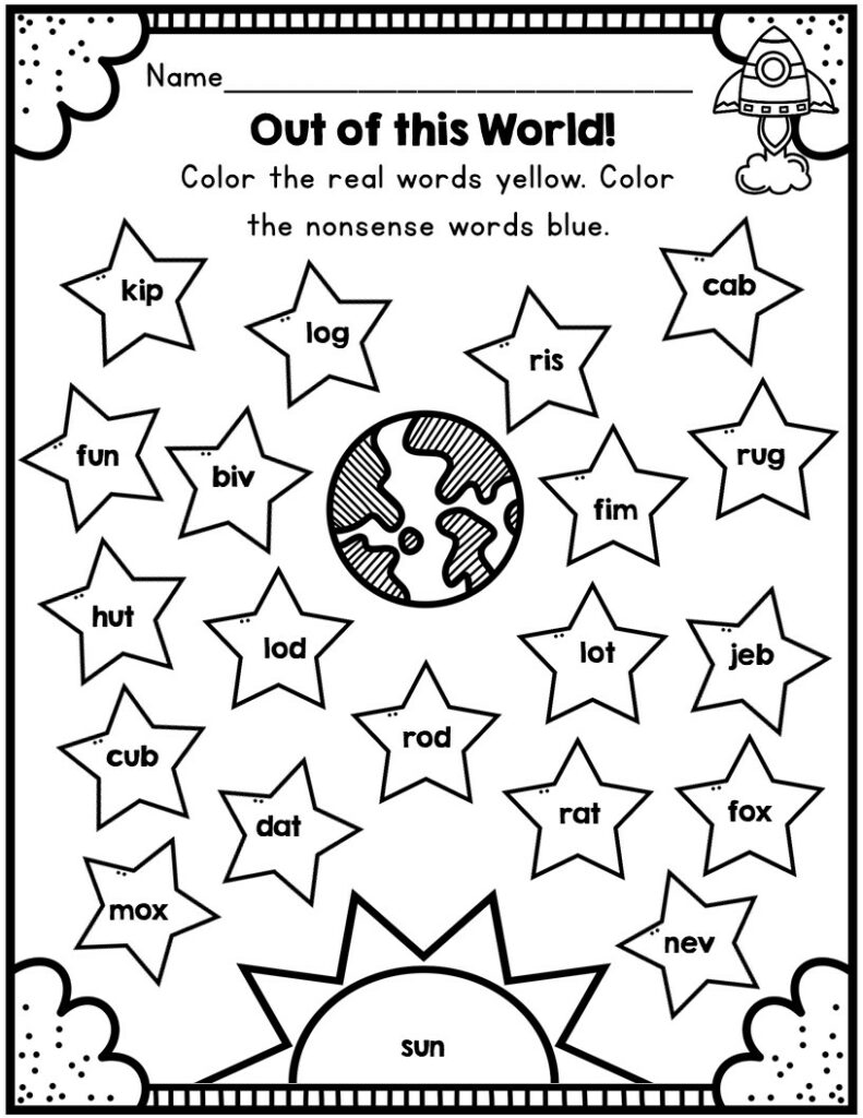 Space Theme Worksheets - Made By Teachers