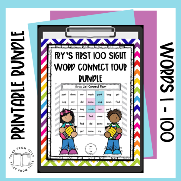 Fry Sight Word Games | Connect Four Bundle | Printable | Made By Teachers