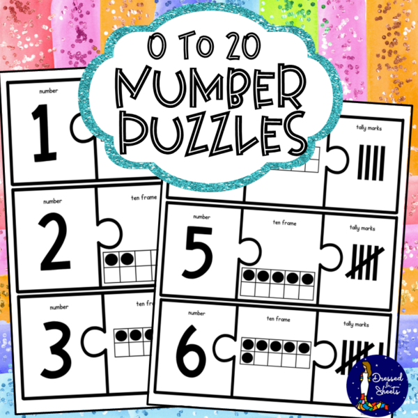 1 to 20 Number Puzzles - Made By Teachers