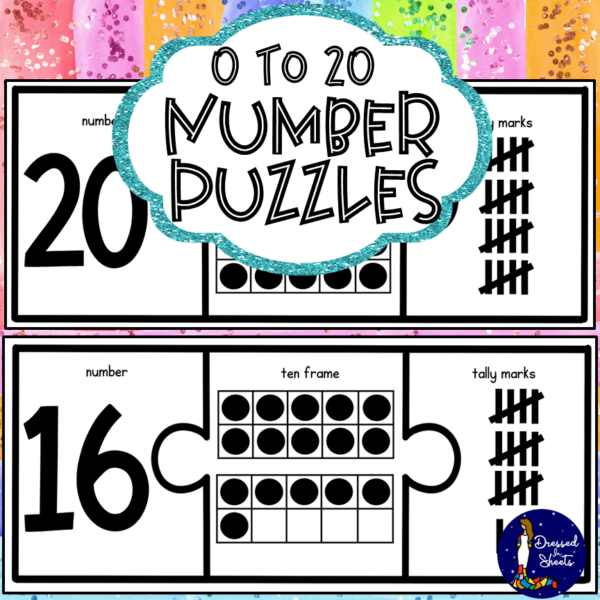 1 to 20 Number Puzzles | Made By Teachers