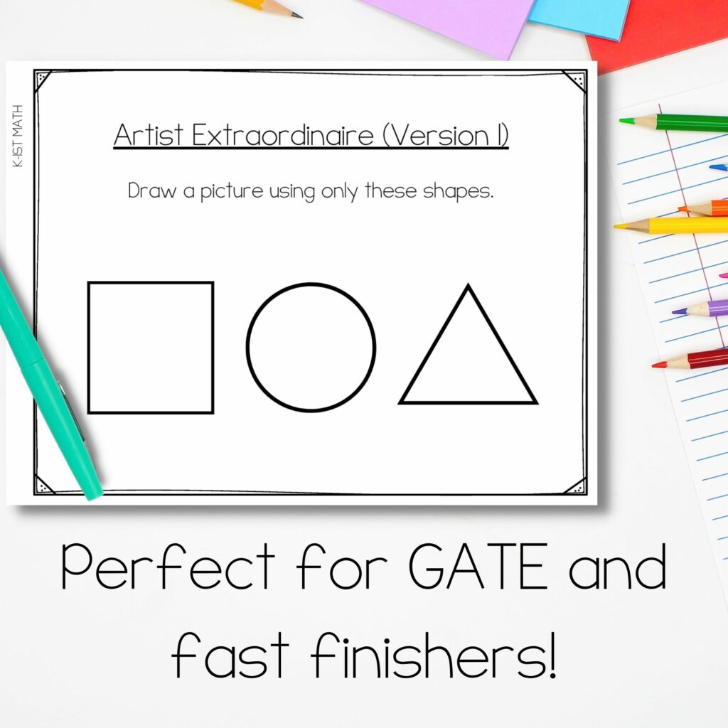 Math Enrichment Activities for Early Finishers & Gifted Students K ...