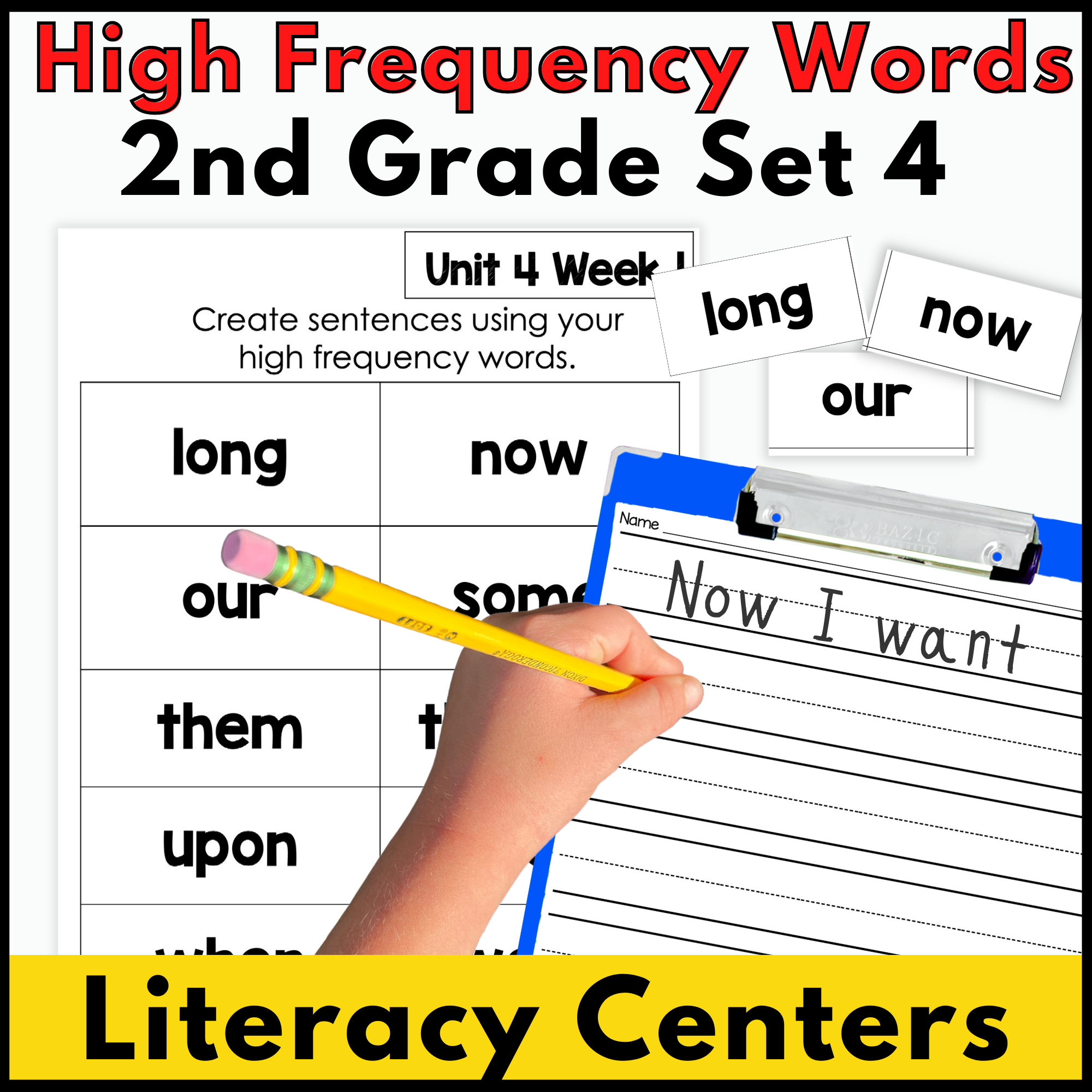 Benchmark Advance High Frequency Word Activities | 2nd Grade Unit 4 ...