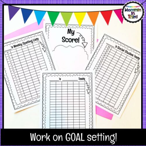 Testing Goal Setting Sheets l Standardized Test Forms l Student Action ...