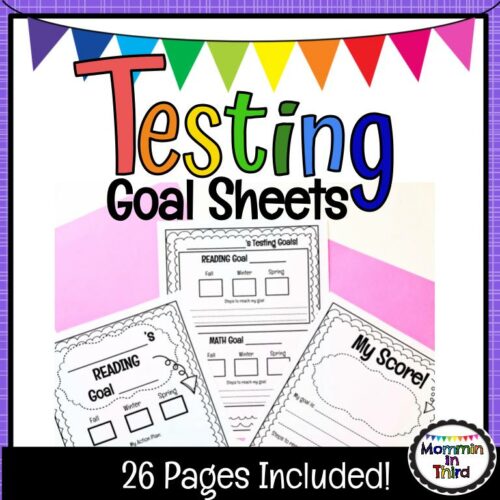 Testing Goal Setting Sheets l Standardized Test Forms l Student Action ...