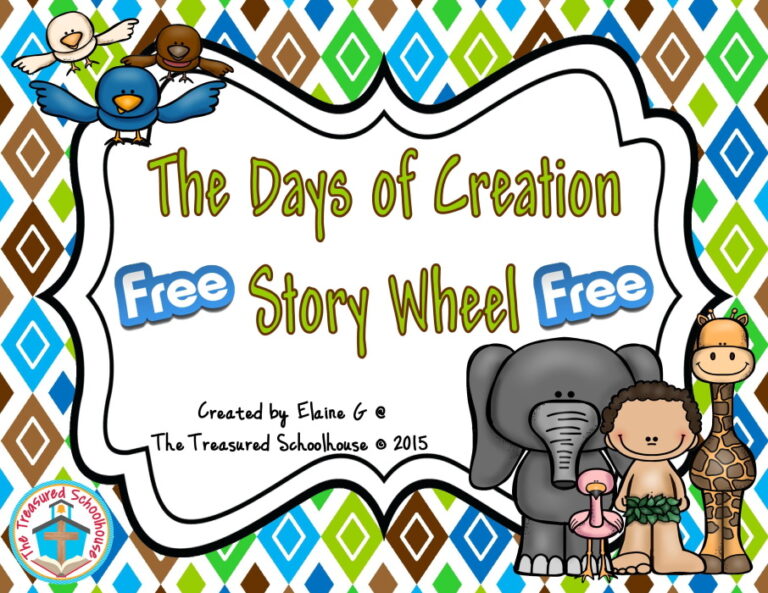 The Days of Creation Story Wheel {FREEbie} - Made By Teachers