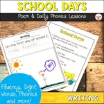 Back to School Poem | Five Day Shared Reading Plan for Pre-K and ...
