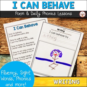 I Can Behave Poem of the Week with Phonics Lessons | Shared Reading ...