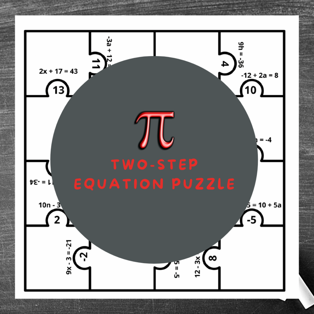 Two Step Equation Puzzle Made By Teachers