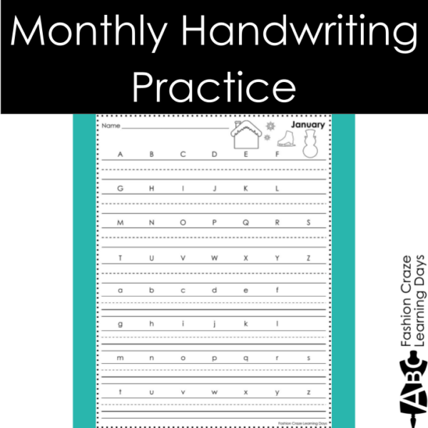 Handwriting Practice Sheets for Each Month - Made By Teachers