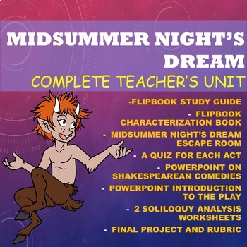 The Midsummer Night's Dream Complete Teaching Unit - Made By Teachers