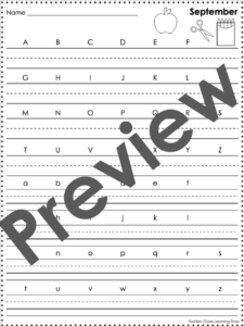 Handwriting Practice Sheets for Each Month - Made By Teachers