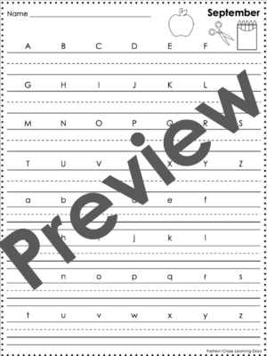 Handwriting Practice Sheets for Each Month - Made By Teachers