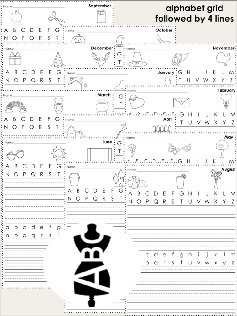 Handwriting Practice Sheets for Each Month - Made By Teachers