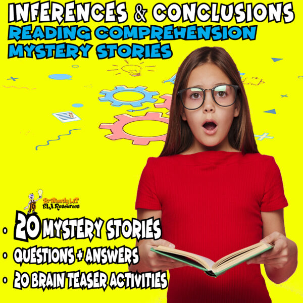 20 READING COMPREHENSION MYSTERY STORIES: Inferences & Conclusions ...