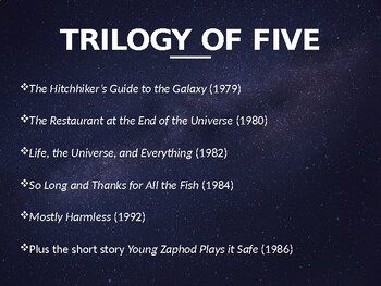 Hitchhiker's Guide to the Galaxy: Introduction PPT - Made By Teachers
