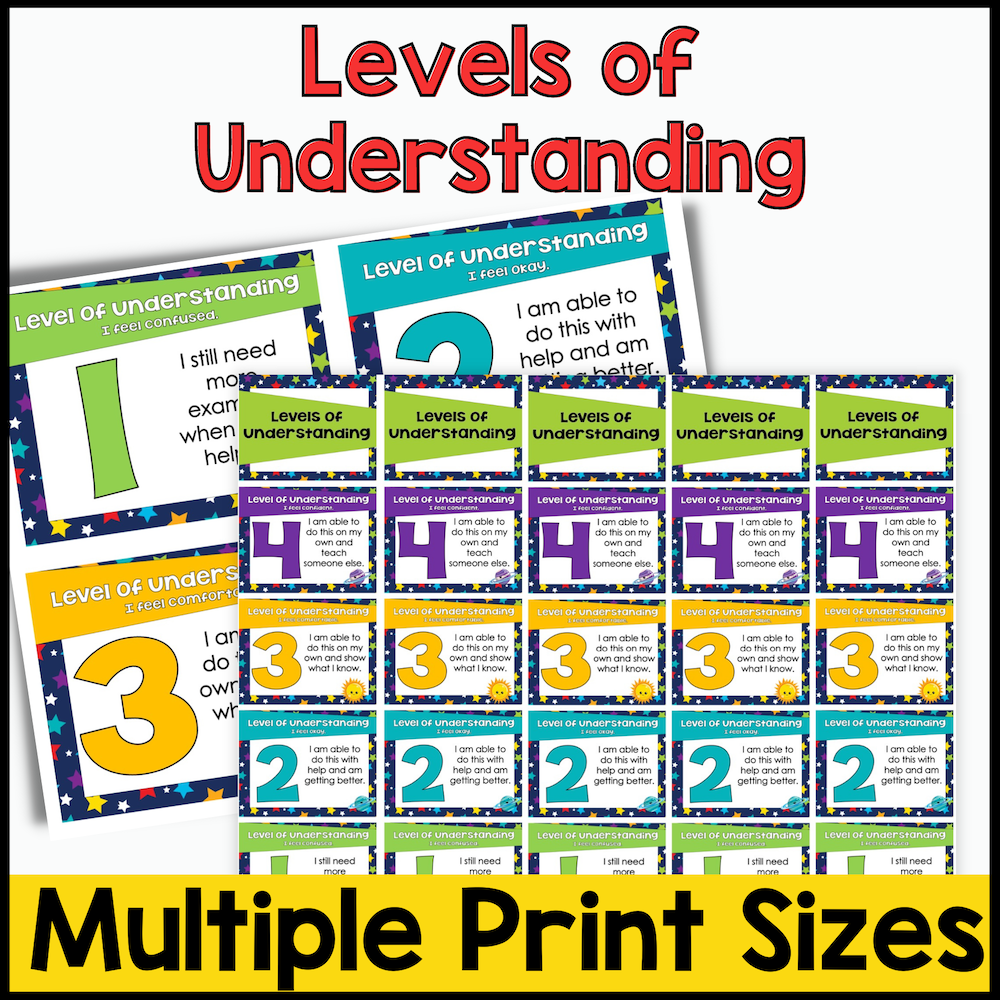 Space Theme Classroom Decor | Student Self Reflection Levels of ...