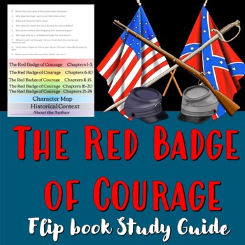 The Red Badge of Courage Flip book Study Guide | Made By Teachers