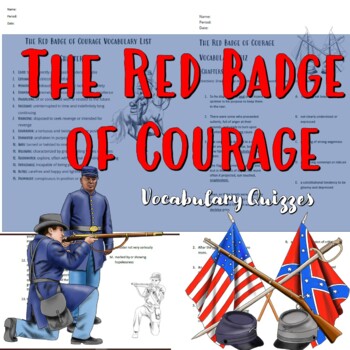 The Red Badge of Courage Vocabulary Quizzes | Made By Teachers
