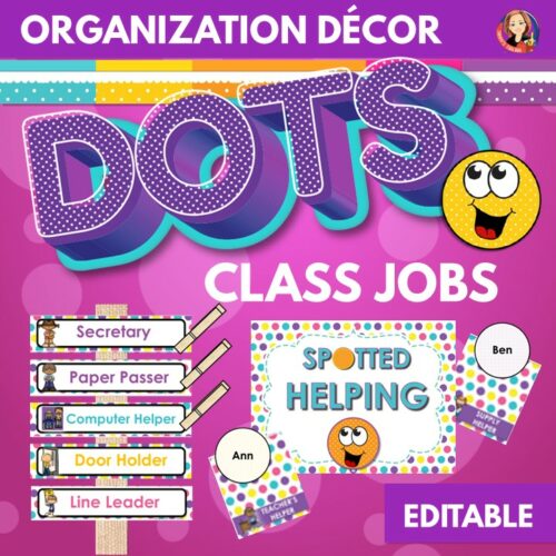 Editable Class Job Chart and Classroom Helpers Display | Made By Teachers