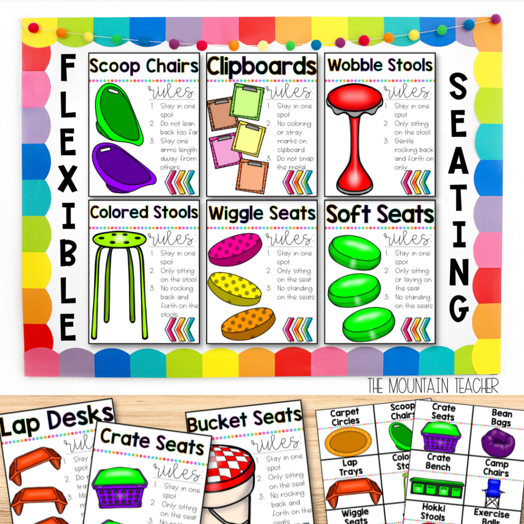 Editable Flexible Seating Anchor Charts - Made By Teachers