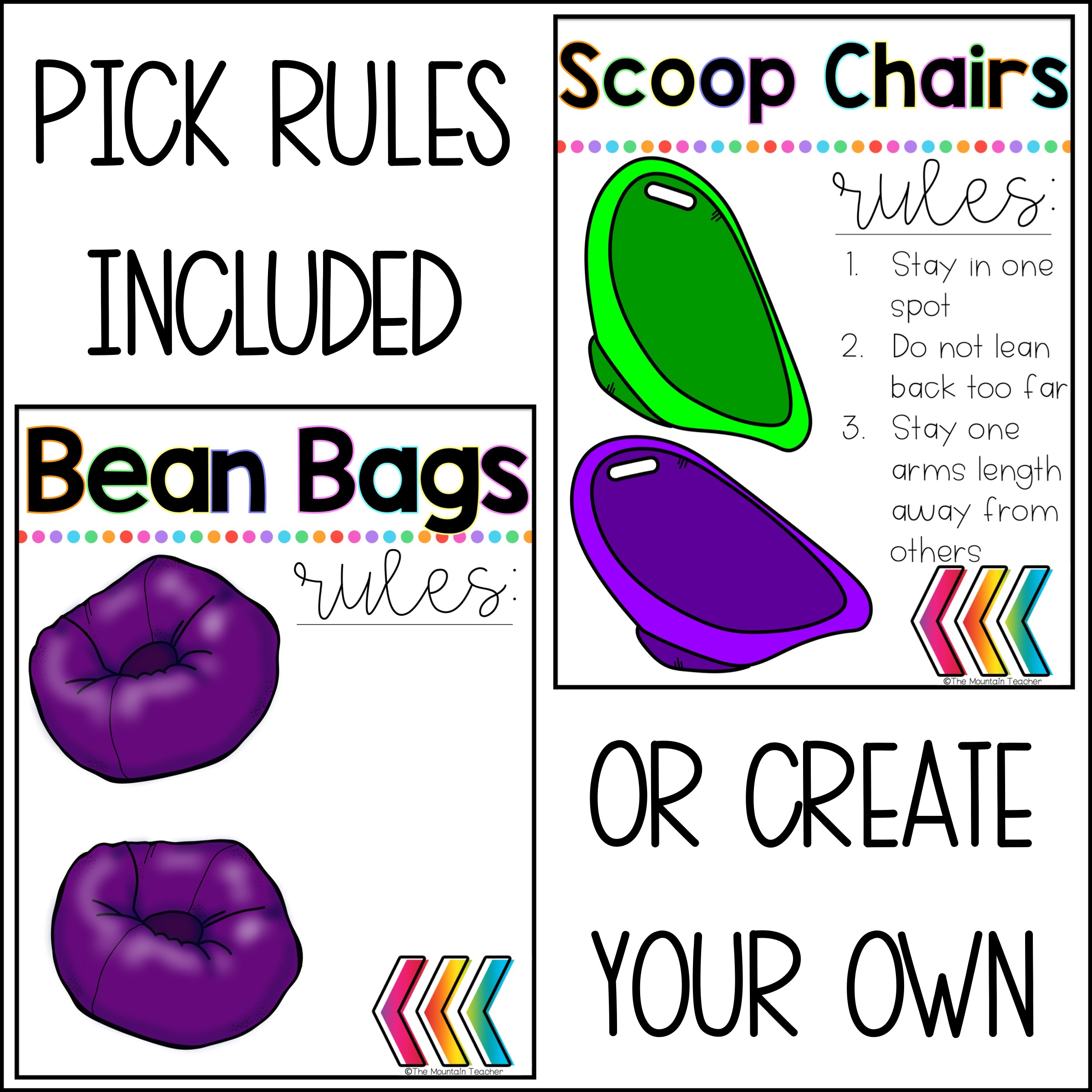 Editable Flexible Seating Anchor Charts | Made By Teachers