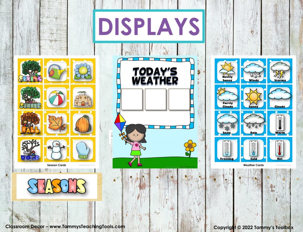 Classroom Calendar Set in Polka Dot Classroom Decor - Made By Teachers