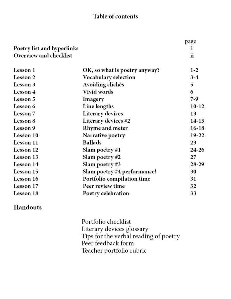 POETRY WRITING UNIT: 18 Creative Writing Lessons - Made By Teachers