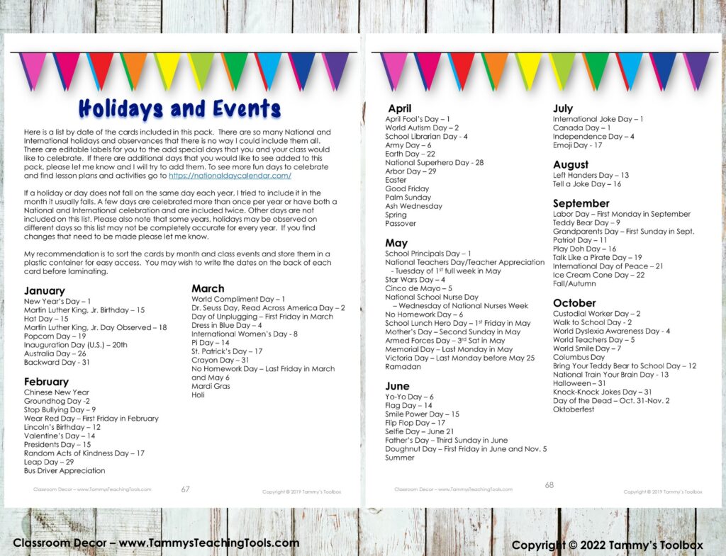 Classroom Calendar Set in Polka Dot Classroom Decor - Made By Teachers