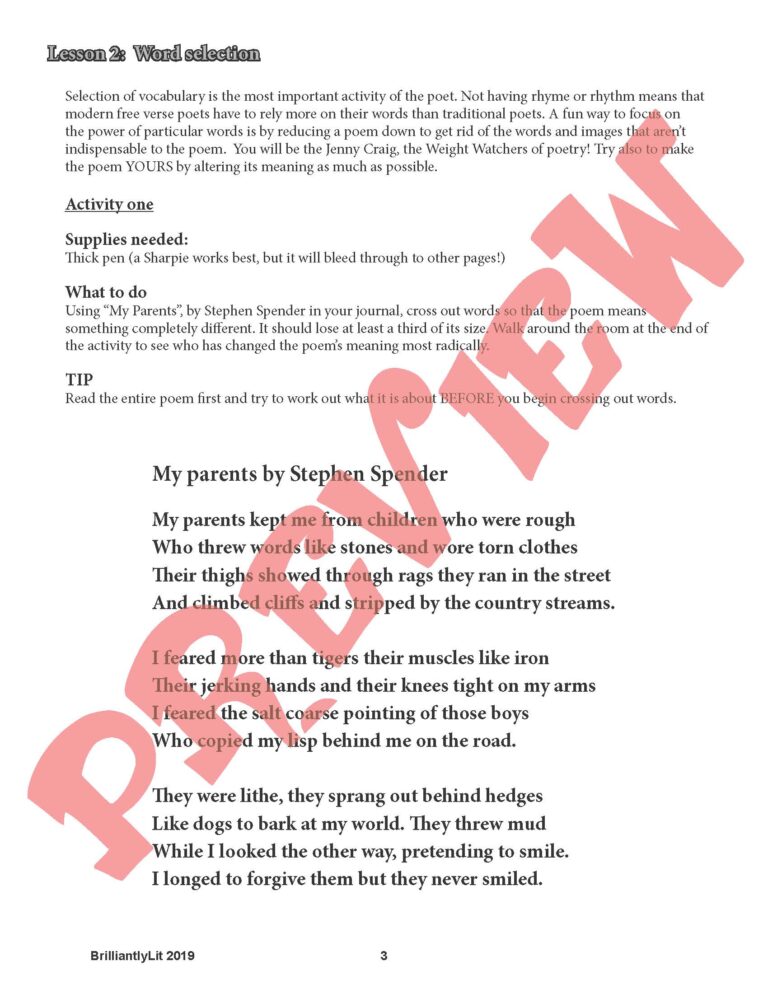 POETRY WRITING UNIT: 18 Creative Writing Lessons - Made By Teachers