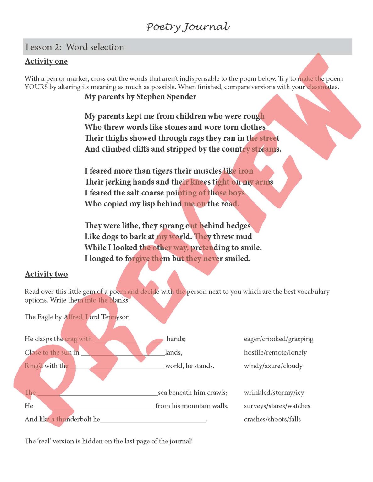 POETRY WRITING UNIT: 18 Creative Writing Lessons - Made By Teachers