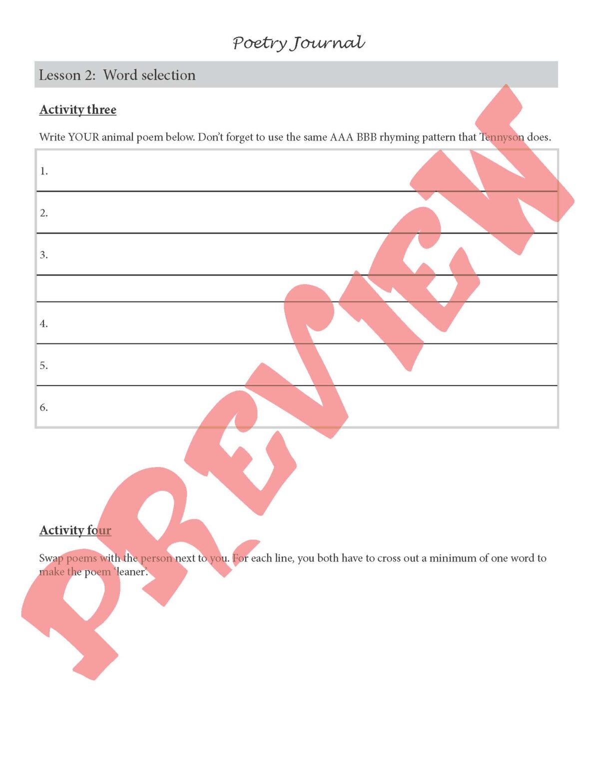 POETRY WRITING UNIT: 18 Creative Writing Lessons - Made By Teachers