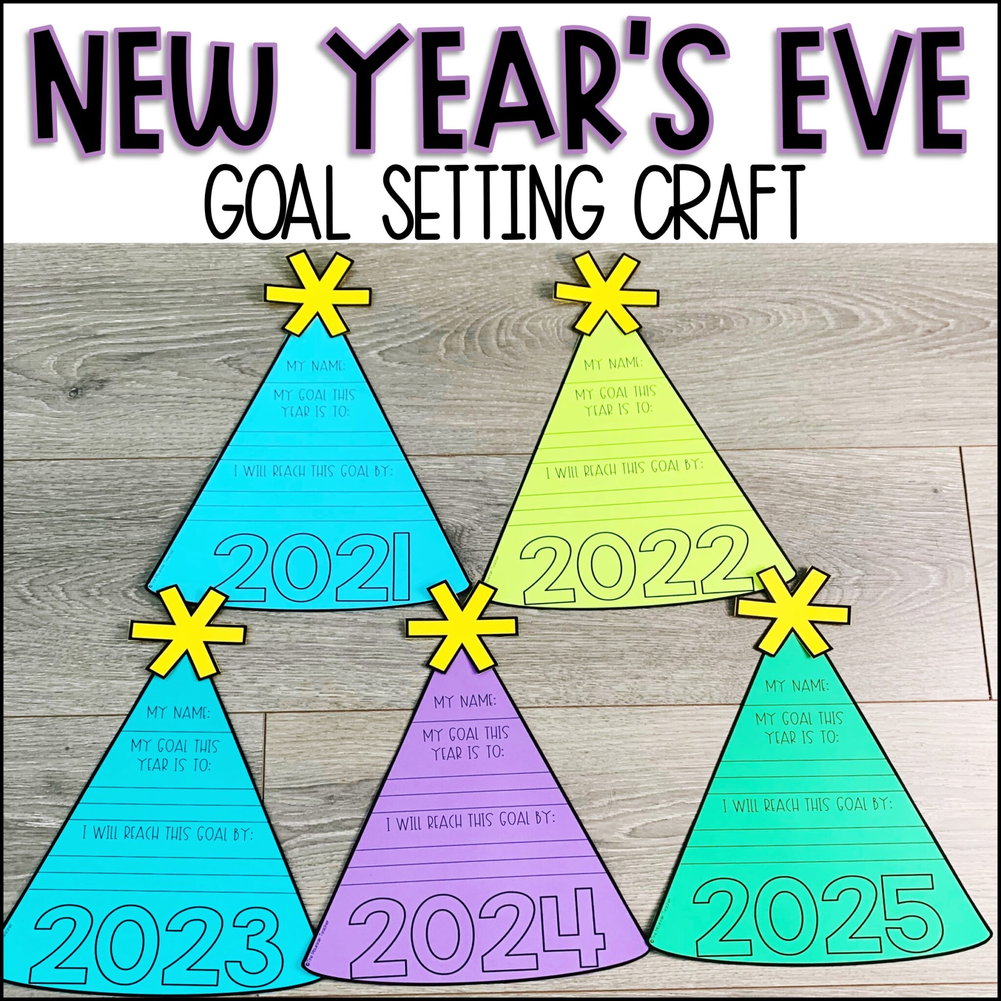 New Years 2023 Resolution Goal Setting Activity for a Bulletin Board ...