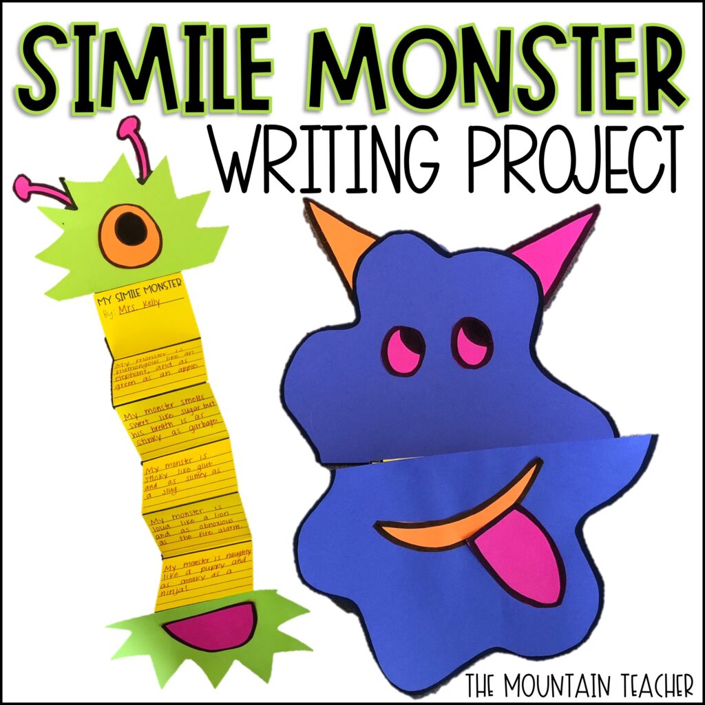 Simile Writing Worksheets and Monster Craft - Made By Teachers